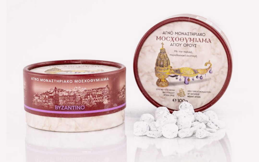Tamaie aroma bizantina, 100 g de la Manastirea Vatopedi Sfantul Munte Athos